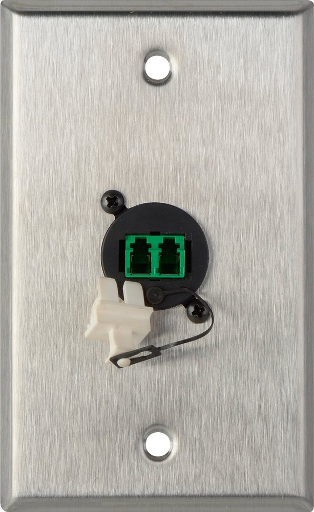 Stainless Steel Wall Plates | opticalCON DUO Fiber Optic