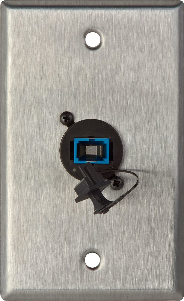 Stainless Steel Wall Plates | opticalCON DUO Fiber Optic