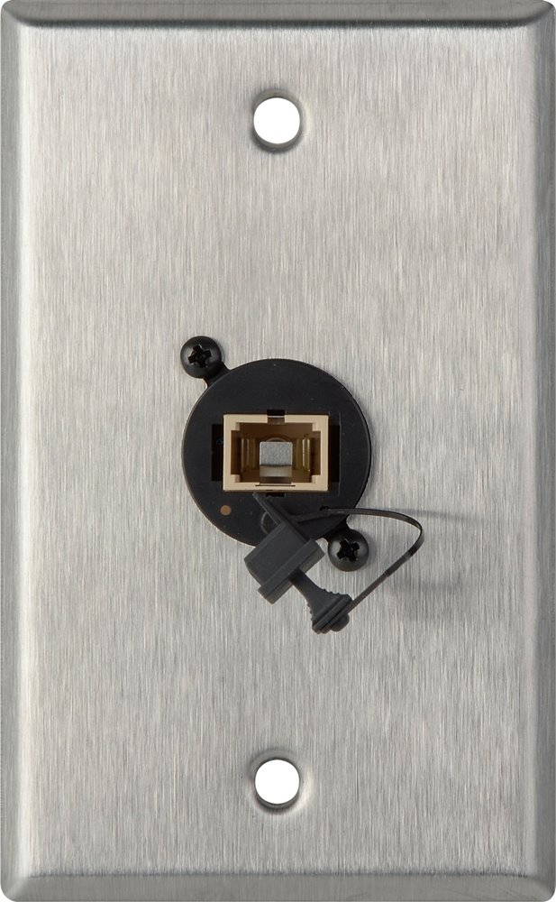 Stainless Steel Wall Plates | opticalCON DUO Fiber Optic