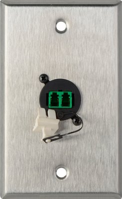 Stainless Steel Wall Plates | opticalCON DUO Fiber Optic